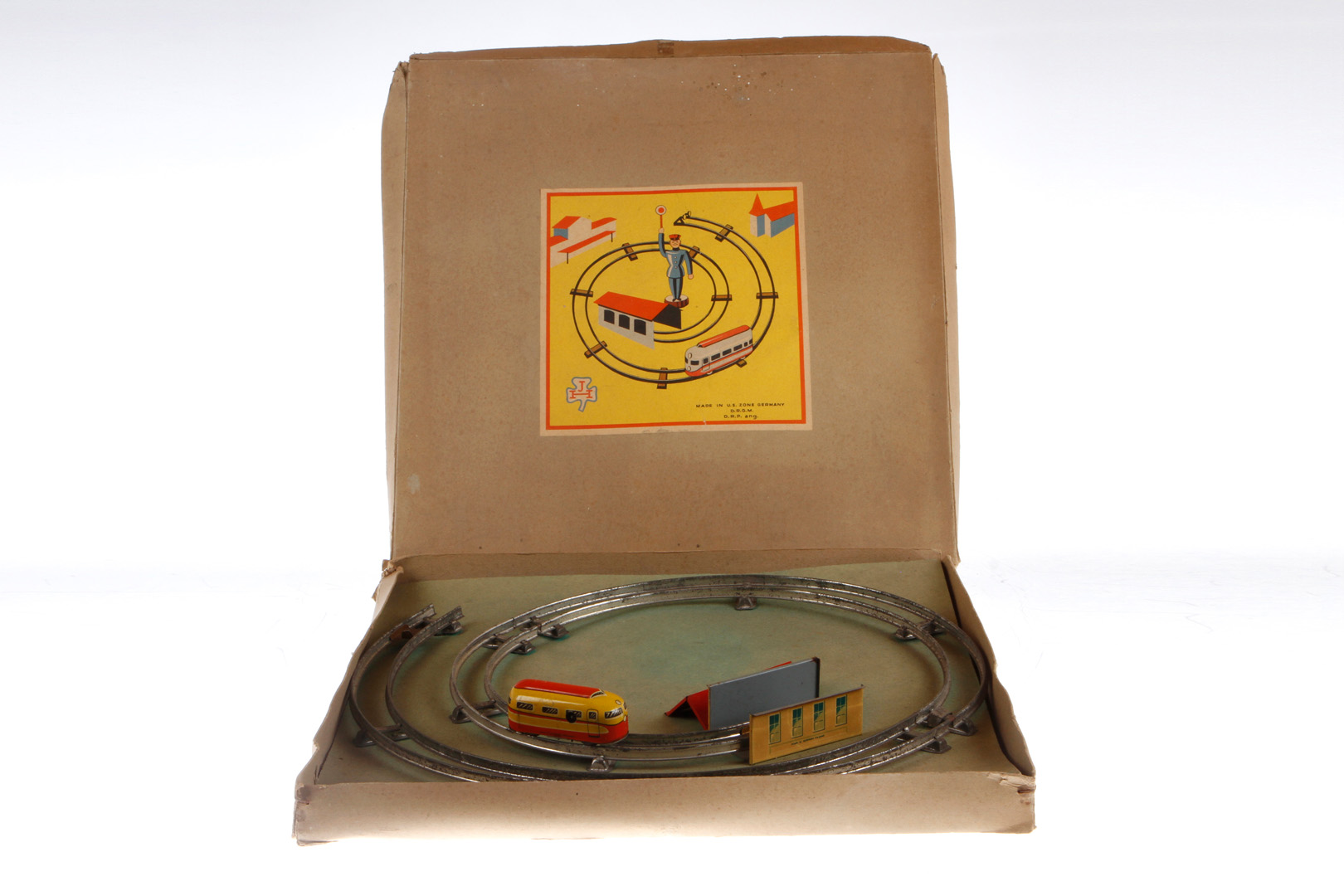 Höfler Blechbahn, CL, mit Fahrzeug - auctions & price archive